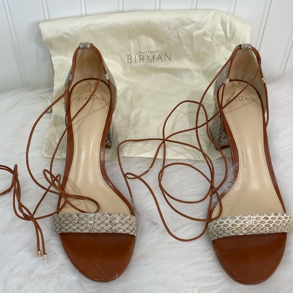 Alexandre Birman | Shoes | Authentic Alexandre Birman Tan And Snake ...